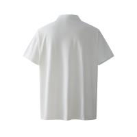 China Men's Zip Stand Collar T-Shirt Disang Stain Resistant Quick Dry Polyester Outdoor Color Block Short Sleeve OEM Custom for sale