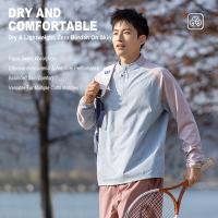 China Outdoor Quick Dry Hiking Long Sleeve T-Shirt, Antibacterial Sun Protection Half Zip Reflective Couple Tees for sale