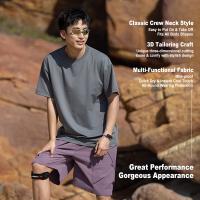 China Lightweight Quick Dry Antibacterial Couple Sports Crew Neck Short Sleeve T-Shirt For Summer for sale