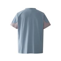 China Men's Color Block Quick Dry Antibacterial Crew Neck T-Shirt, Outdoor Breathable Sports Tee For Fishing Hiking Kayaking Custom OEM ODM for sale