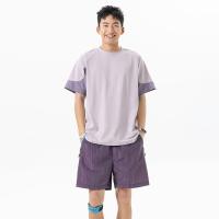 China Men's Color Block Quick Dry Antibacterial Crew Neck T-Shirt, Outdoor Breathable Sports Tee For Fishing Hiking Kayaking Custom OEM ODM for sale