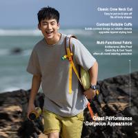 China Cool 7A Antibacterial Moisture Wicking Quick Dry Breathable Couple Short Sleeve T-Shirt, Summer Outdoor Sports Casual Tee for sale