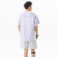 China Custom Men UV Protection Quick Dry Anti-Bacterial Color Block T-Shirt, Rayon Modal Blend Loose Short Sleeve Outdoor Tee For Fishing Surfing for sale