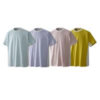 China Custom Men UV Protection Quick Dry Anti-Bacterial Color Block T-Shirt, Rayon Modal Blend Loose Short Sleeve Outdoor Tee For Fishing Surfing for sale