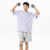 China Custom Men UV Protection Quick Dry Anti-Bacterial Color Block T-Shirt, Rayon Modal Blend Loose Short Sleeve Outdoor Tee For Fishing Surfing for sale