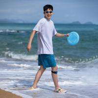China Custom Men UV Protection Quick Dry Anti-Bacterial Color Block T-Shirt, 34%Cotton 34%Modal 32%Polyester Loose Outdoor Tee For Fishing Surfing for sale