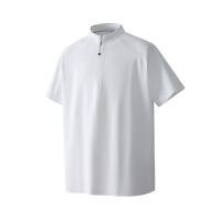 China Custom Men Half Zip Anti-Mite UV Protection Quick Dry Polo Shirt, Loose Outdoor Short Sleeve Top For Fishing Surfing Sports for sale