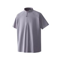 China Custom Men Half Zip Anti-Mite UV Protection Quick Dry Polo Shirt, Loose Outdoor Short Sleeve Top For Fishing Surfing Sports for sale