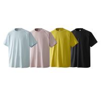 China Custom Men UV Protection Quick Dry Anti-Bacterial Color Block Crew Neck T-Shirt, Loose Outdoor Short Sleeve Top For Fishing Surfing Sports for sale