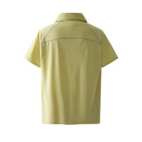 China Custom Men Half Zip Quick Dry Anti-Bacterial Polo Shirt, Loose Stand Collar Outdoor Short Sleeve Top For Fishing Surfing Sports for sale
