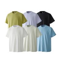 China Breathable Antibacterial Crew Neck Sports T-Shirt, Loose Moisture Wicking Quick Dry Couple Short Sleeve Tee for sale