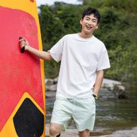 China Breathable Antibacterial Crew Neck Sports T-Shirt, Loose Moisture Wicking Quick Dry Couple Short Sleeve Tee for sale