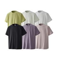 China Summer Moisture Wicking Quick Dry Breathable Lightweight Loose Fit Sports Couple Short Sleeve T-Shirt for sale