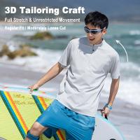 China Summer Outdoor Moisture Wicking Quick Dry Sun Protection Versatile Hiking Trekking Stand Collar Couple Short Sleeve T-Shirt for sale