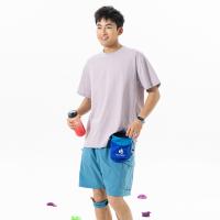 China Summer Outdoor Sun Protection Moisture Wicking Quick Dry Color Block Stitched Loose Fit Couple Sports Short Sleeve T-Shirt for sale