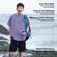China Summer Cool Breathable Moisture Wicking Quick Dry Antibacterial Solid Color Running Sports Couple Short Sleeve T-Shirt for sale