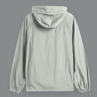 China Custom UPF 50+ UV Protection Jacket 63% Polyester 37% Nylon Lightweight Windproof Sun Protection Hoodie Outdoor Custom Logo Skin Coat for sale