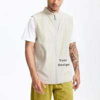 China Custom Men Cycling Windproof Sleeveless Vest, Lightweight Water Repellent Outdoor Running Gilet OEM ODM for sale
