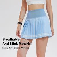 China Women Pleated Quick Dry Tennis Skort With Built-In Liner For Yoga Badminton Fitness for sale