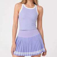 China Women Retro Integrated Sports Bra With Built-In Pads Shockproof Running Yoga Top For Tennis Outdoor Wear for sale