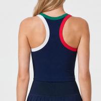 China Women Retro Integrated Sports Bra With Built-In Pads Shockproof Running Yoga Top For Tennis Outdoor Wear for sale