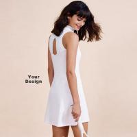 China Custom Logo Color Women Slim Tennis Dress With Built-in Shorts, 78% Nylon 22% Spandex Quick Dry Golf Pickleball Sport Dress for sale