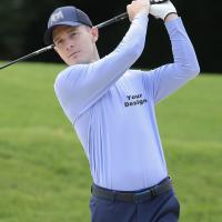 China Men's High Stretch Polyester Spandex Golf Long Sleeve Top OEM Custom Sport Apparel for sale