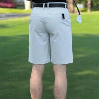 China Men's Breathable Stretch Golf Shorts for Spring Summer, Comfort Waistband Sport Bottoms Custom OEM Apparel for sale