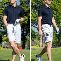 China Men's Breathable Stretch Golf Shorts for Spring Summer, Comfort Waistband Sport Bottoms Custom OEM Apparel for sale
