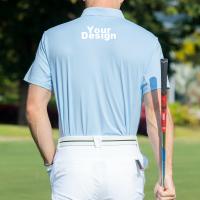 China Custom Logo Men's Golf Short Sleeve Polo Shirt YF778 Breathable Stretch Sport Golf T-Shirt for sale