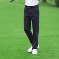 China Custom OEM Men's Breathable Quick Dry Golf Trousers, Elastic Comfort Straight Leg Thin Casual Sports Pants for sale