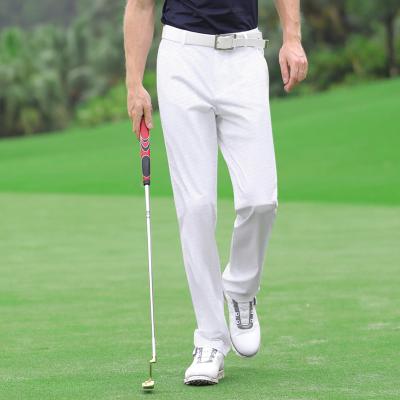 China Custom OEM Men's Breathable Quick Dry Golf Trousers, Elastic Comfort Straight Leg Thin Casual Sports Pants for sale
