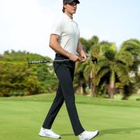 China Custom Logo Men Pickleball Knit Polo Shirts Quick Dry Short Sleeve Golf Sport T Shirts for sale