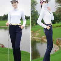 China Women's Ice Silk Golf Sun Protection Shirt Long Sleeve UV Protection Base Layer Top Custom Logo All Seasons Wear for sale