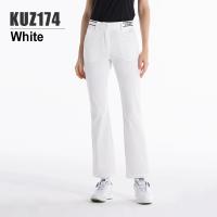 China Women Elegant Micro Flare Golf Pants Slim Fit Height Boosting Ladies Golf Trousers for sale