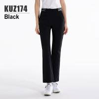China Women Elegant Micro Flare Golf Pants Slim Fit Height Boosting Ladies Golf Trousers for sale