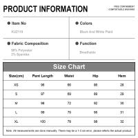 China Custom OEM Ladies Houndstooth Print Golf Long Pants Autumn Winter Sports Trousers for sale