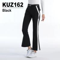 China Custom OEM Women Slim Flare Golf Pants Split Hem Sport Pants Invisible Zipper Pockets for sale
