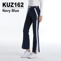 China Custom OEM Women Slim Flare Golf Pants Split Hem Sport Pants Invisible Zipper Pockets for sale