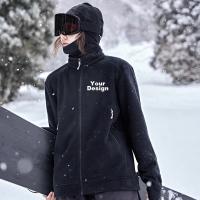 China Unisex Polar Fleece Zip Up Mid Layer Jacket for Ski Outdoor for sale