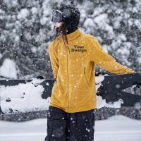 China Unisex Polar Fleece Zip Up Mid Layer Jacket for Ski Outdoor for sale