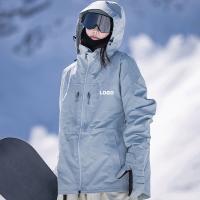 China OEM Custom Couple American Style Snowboard Jacket Waterproof Windproof Thick Warm Winter Ski Outer Coat for sale
