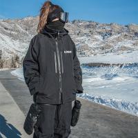 China OEM Custom Couple American Style Snowboard Jacket Waterproof Windproof Thick Warm Winter Ski Outer Coat for sale