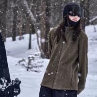 China Custom OEM Polar Fleece Ski Liner Jacket Unisex Thermal Warm Outdoor Mid Layer Inner Top For Men Women for sale