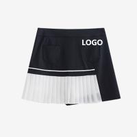 China Customized A-Line Half-Length Breathable Spandex/Polyester Sports Skirt for Women Anti-Glare Golf Clothing Spring/Summer Printed for sale