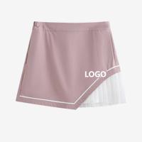 China Customized A-Line Half-Length Breathable Spandex/Polyester Sports Skirt for Women Anti-Glare Golf Clothing Spring/Summer Printed for sale