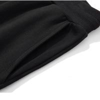 China Customized Design 3D Embroidered Pattern Men's Sweatpants Vintage Style High Quality 100% Cotton Mid Waist Fleece Thickness for sale