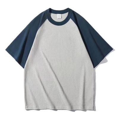 China Premium Heavyweight 100% Cotton T-Shirt Men's Hip Hop Style Oversized Print Short Sleeve Collar 300 Grams Knitted Customizable for sale