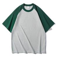 China Premium Heavyweight 100% Cotton T-Shirt Men's Hip Hop Style Oversized Print Short Sleeve Collar 300 Grams Knitted Customizable for sale
