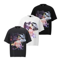 China Men's Slim Fit Tie-Dyed T-Shirts Casual Washed Summer Short Sleeve 100% Cotton Comfort Fit Promotional 260 Grams Fabric Weight